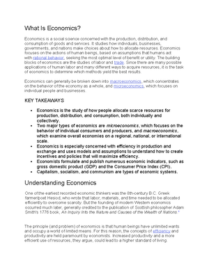 Economics Meaning AND ITS Importance - What is 'Economics' Economics ...