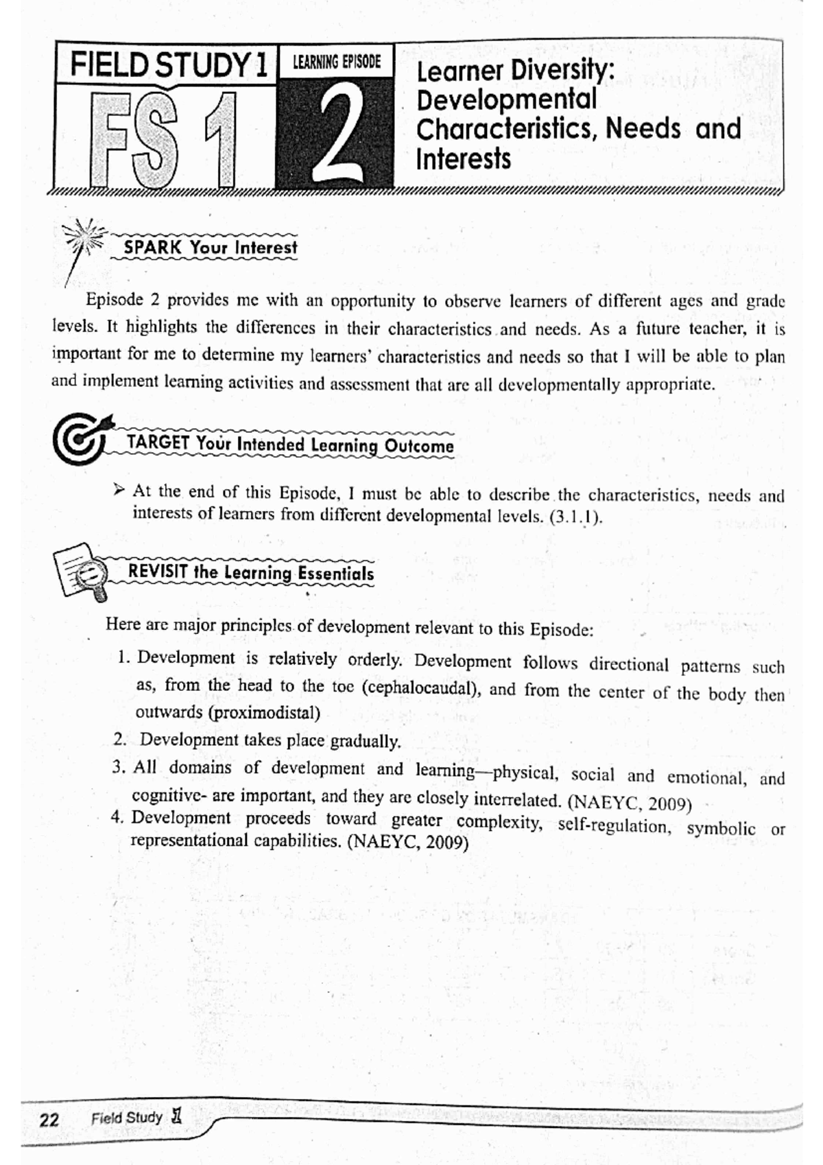 Learning Episode 2 - BS Education - Studocu