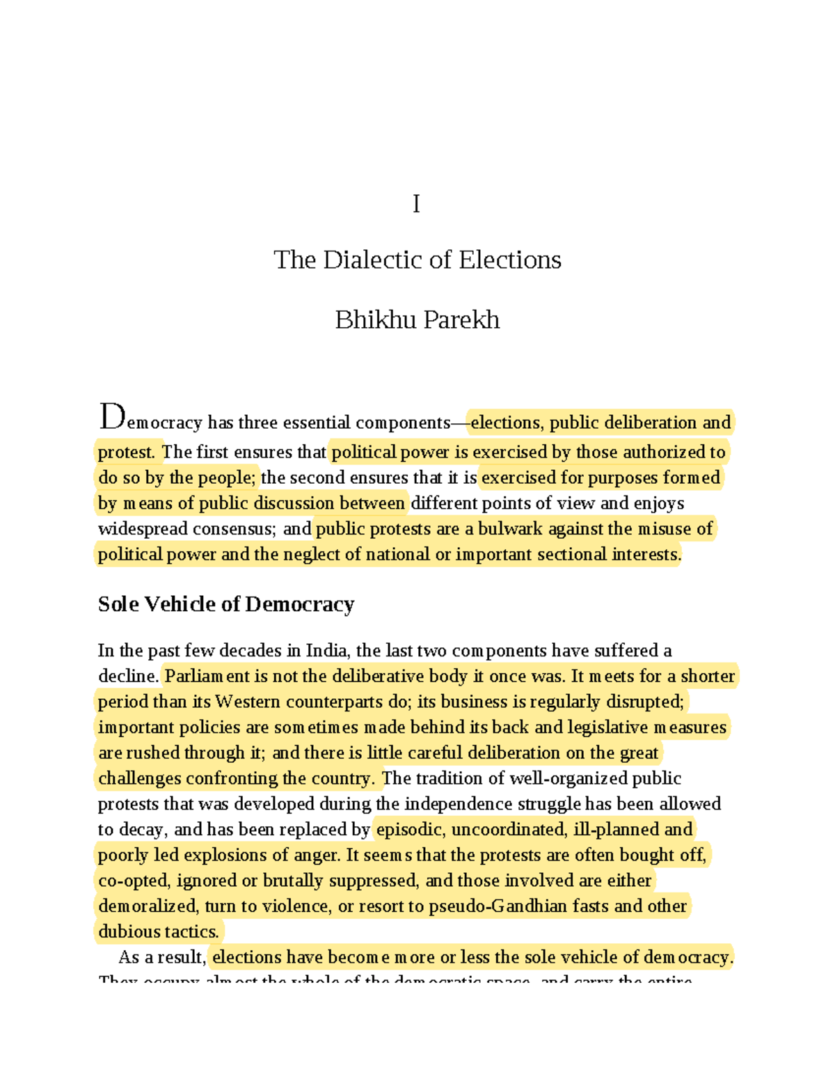 The great march of democracy seven decades of Indias elections ( etc ...