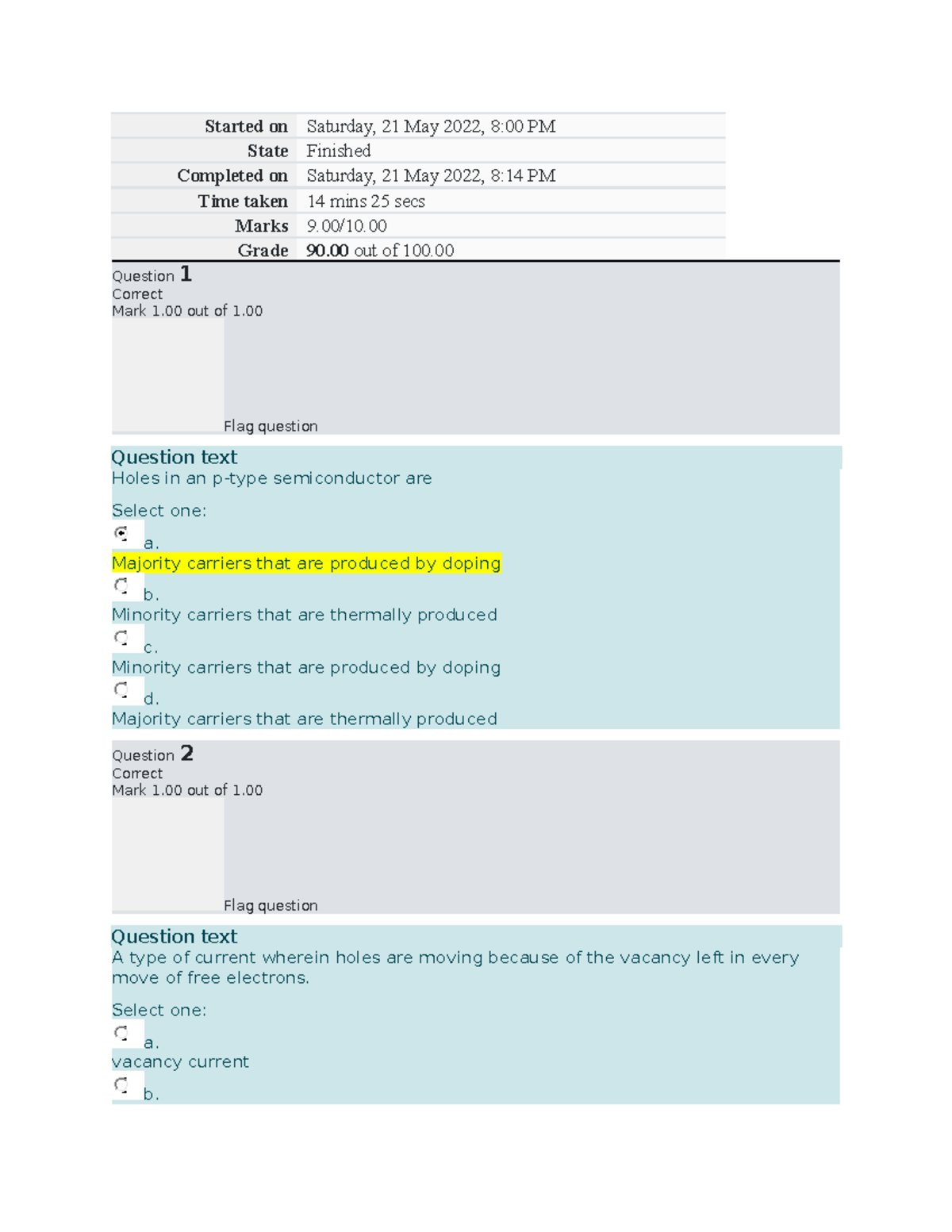 Fundamentals of Electronic Cicuit. lab prelim and exams - Started on ...