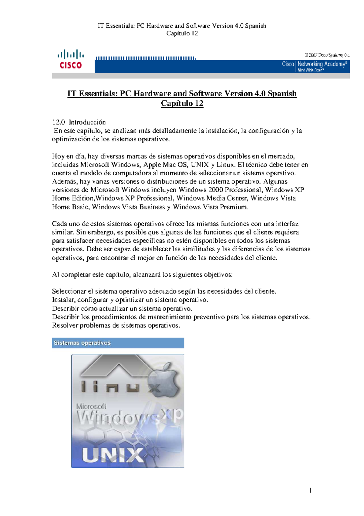Capitulo 12 IT Essentials PC Hardware and Software Version 40 Spanish ...