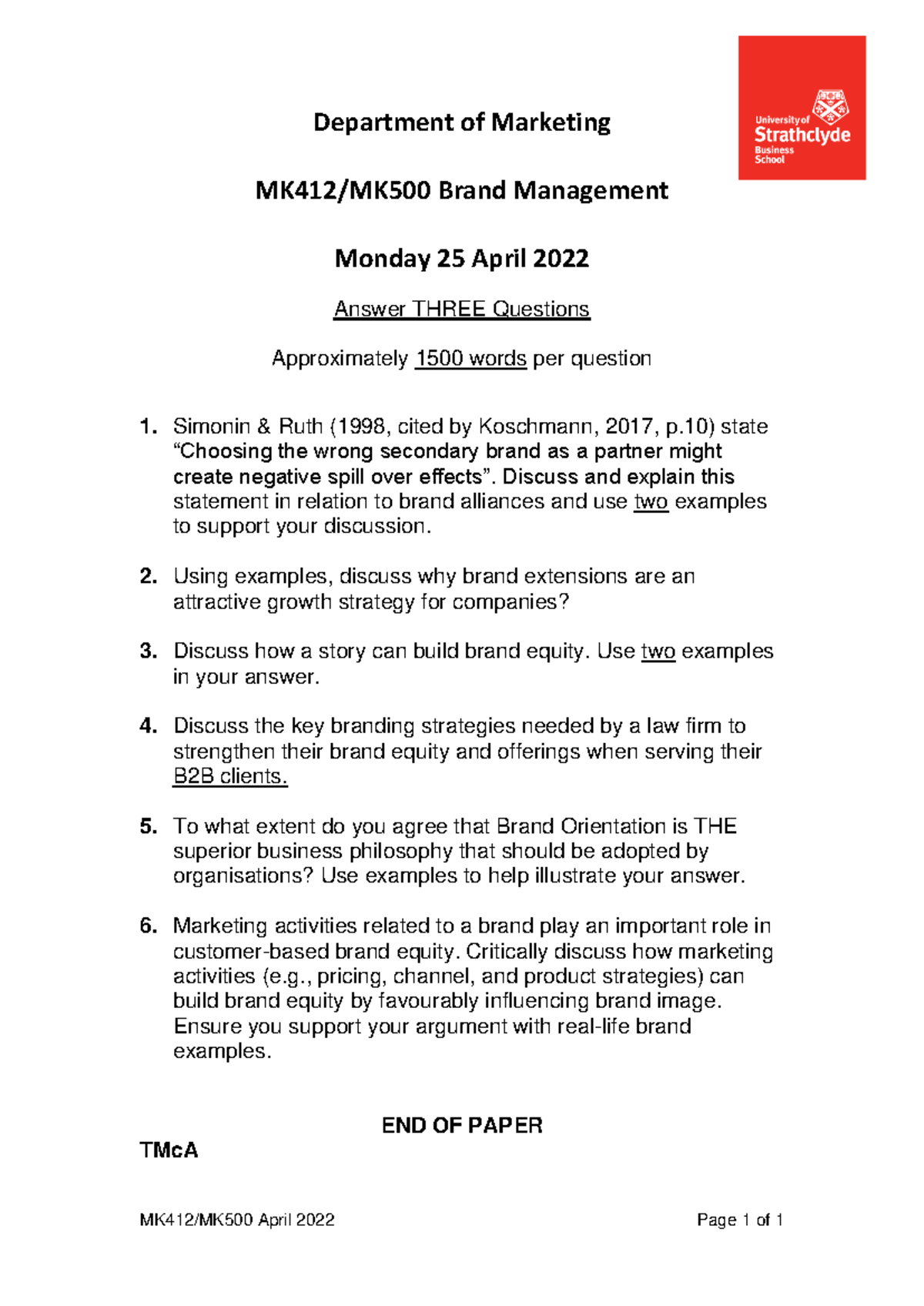 Apr MK 50022 - MK412/MK500 April 2022 Page 1 of 1 Department of ...