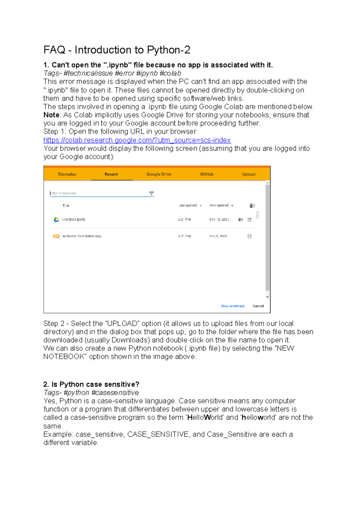 Faqpds 1 Notes Python Faq Introduction To Python Cant Open The 8181