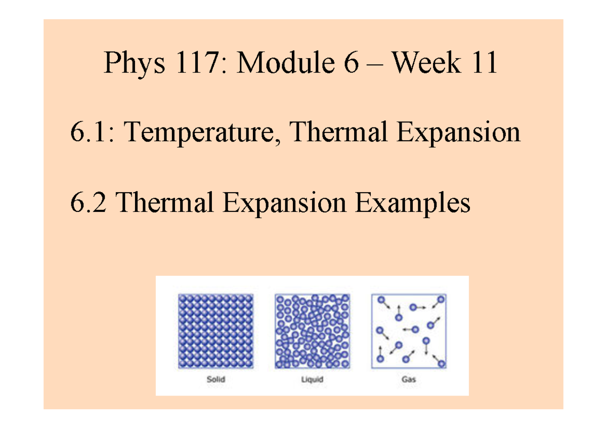 PHYS 117 Week 11 Slides - Week 11 lecture notes for PHYS 117 - Phys 117 ...