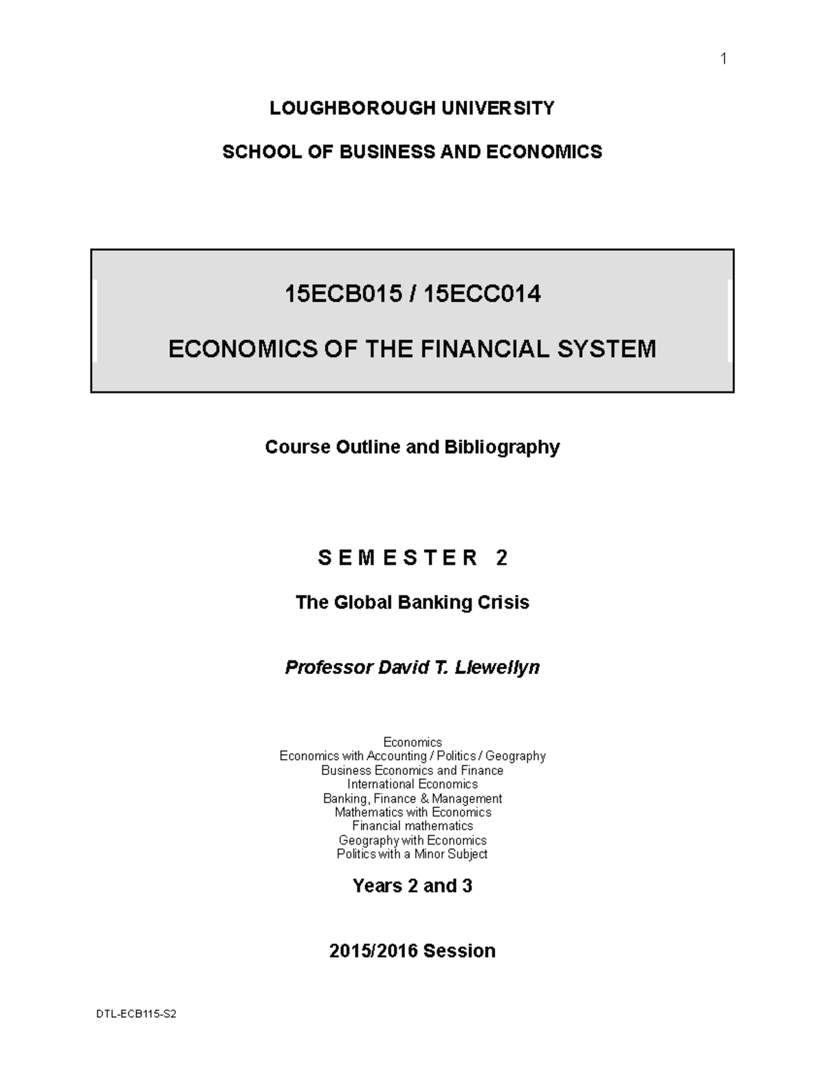 Coursework assignment and questions S2 - 1 LOUGHBOROUGH UNIVERSITY ...