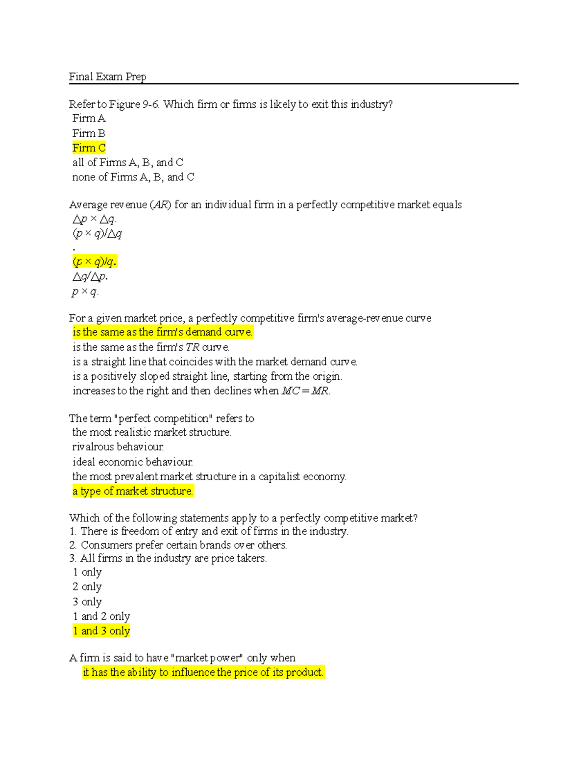 Final Exam Prep - Practice questions - Final Exam Prep Refer to Figure ...