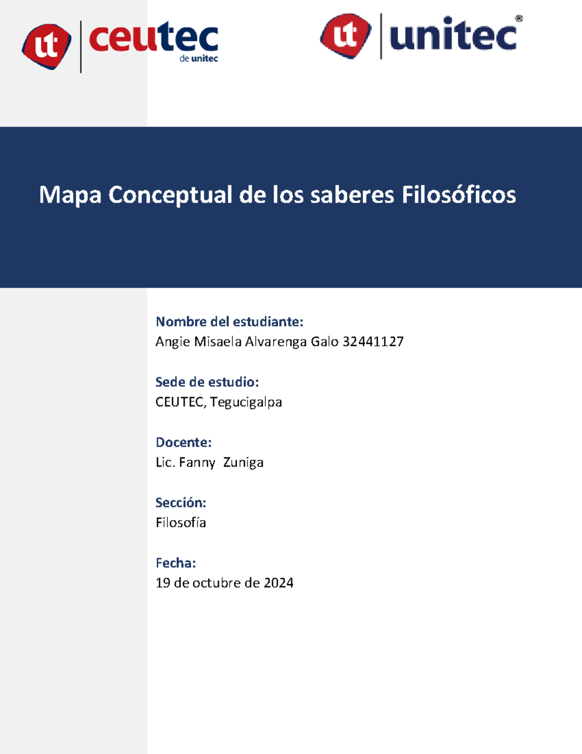 Mapa conceptual de filosofia - Filosofía - Mapa Conceptual de los ...