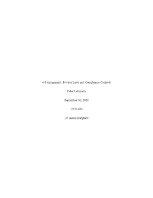 CYB 260 Module Two Activity - Jeska Call Southern New Hampshire ...