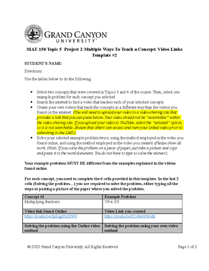 Topic 2 Study Guide - Topic 2 Study Guide This topic study guide is a ...