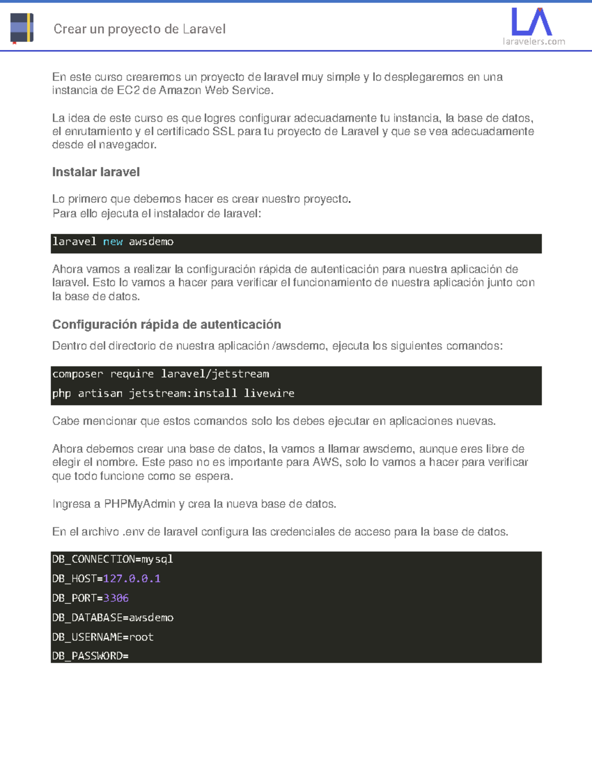 Crear+un+proyecto+de+Laravel - Taller de programacion - UTP - Studocu