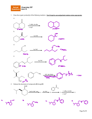 Organic Chemistry LAB - final study guide filled out - “Practice exam ...