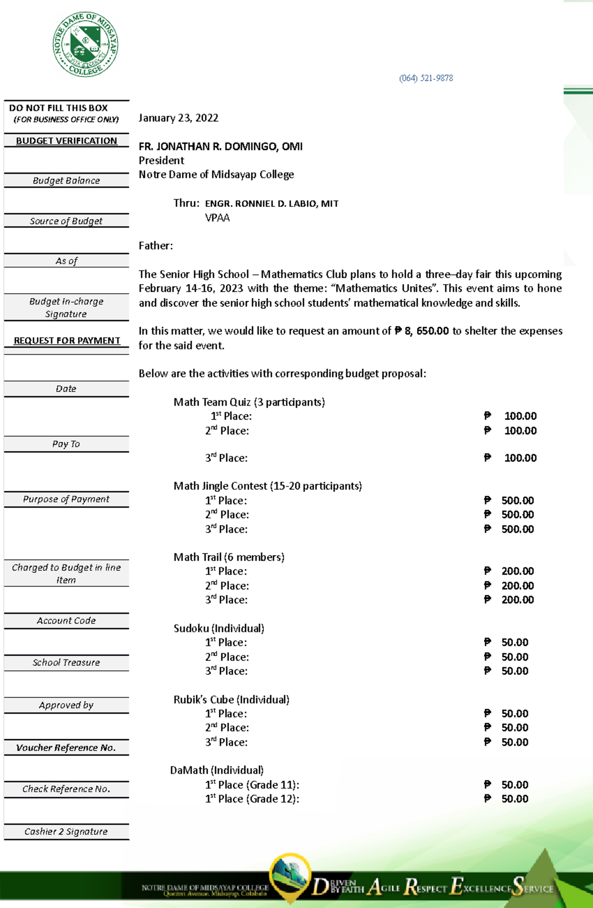 01-Budget Proposal - eryfgghzZJuejhuj frdyxerr5j hg, - January 23, 2022 ...