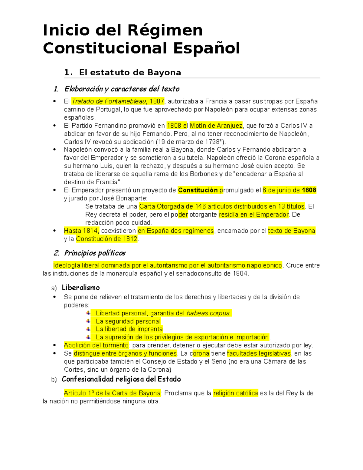 Tema 2- Inicio del Regimen constitucional español - Constitucional ...