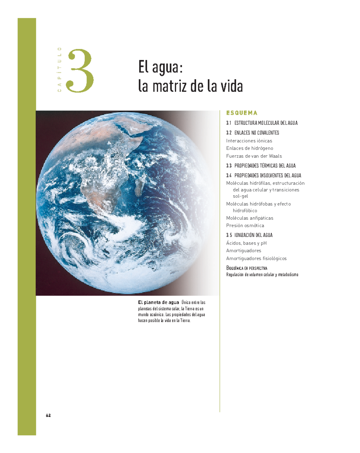 Pdf (17) - Ejer - C A P Í T U L O 62 El planeta de agua Único entre los planetas del sistema ...