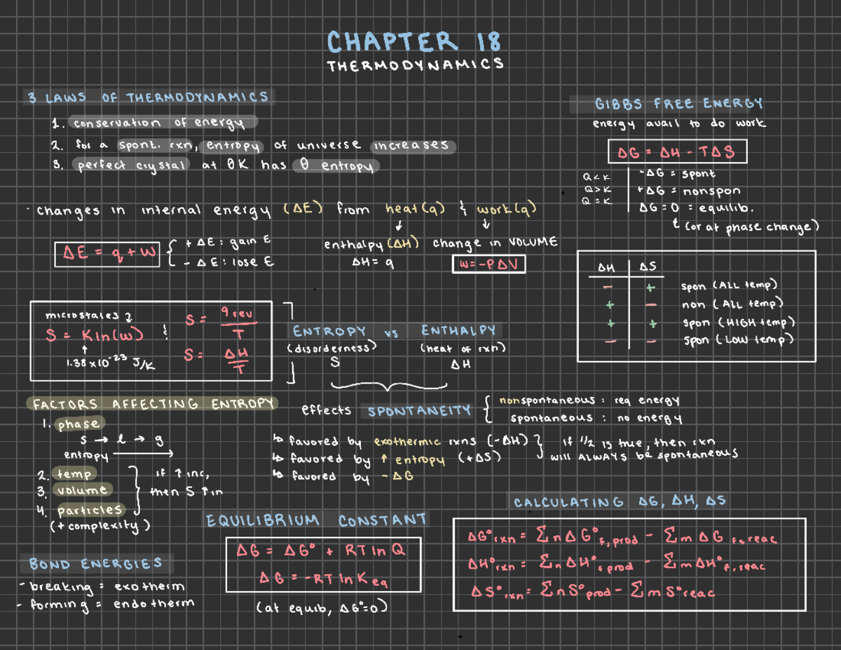 Chapter 18 Summary - CHEM 110 - Studocu