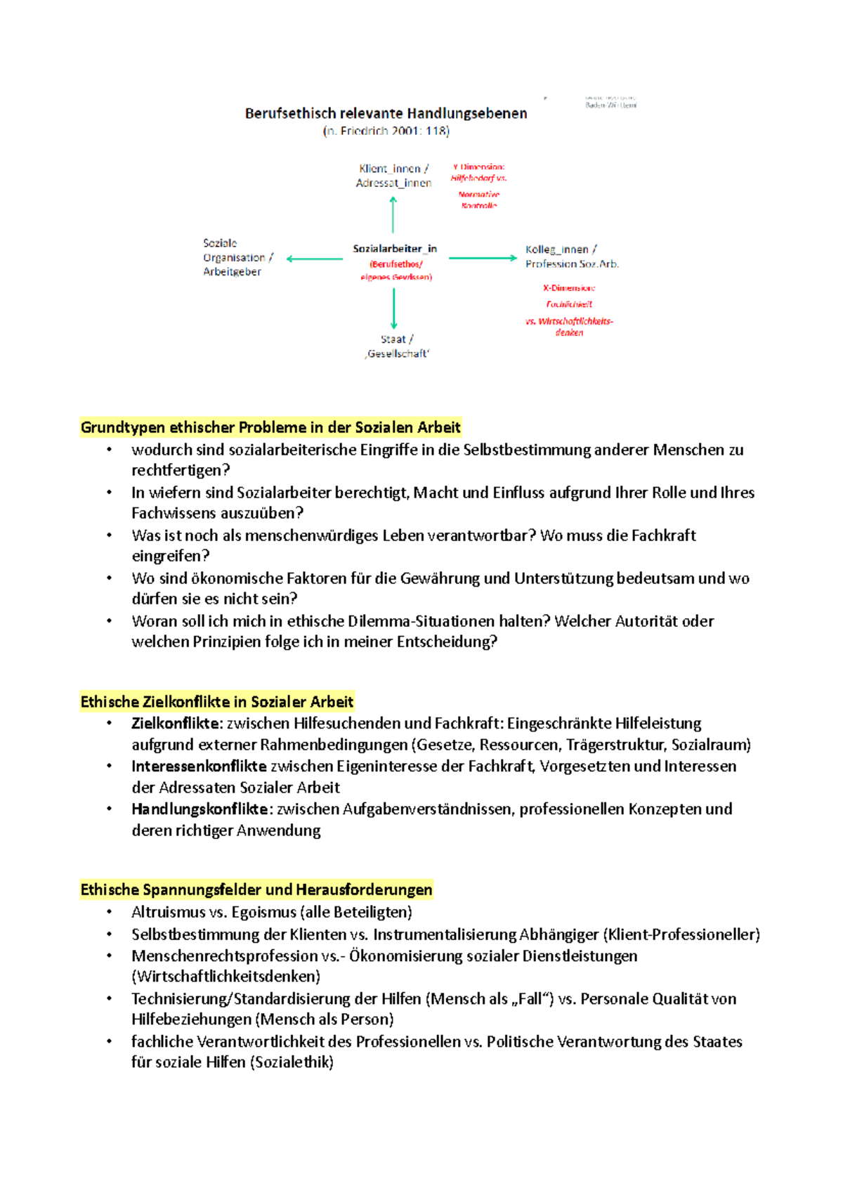 Berufsethik - Zusammenfassung Einführung in die Soziologie - Warning: TT: undefined function: 22 ...