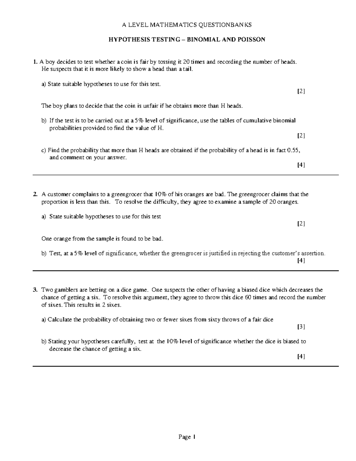 Revision Notes Business Statistics (ECON1030) - A LEVEL MATHEMATICS ...