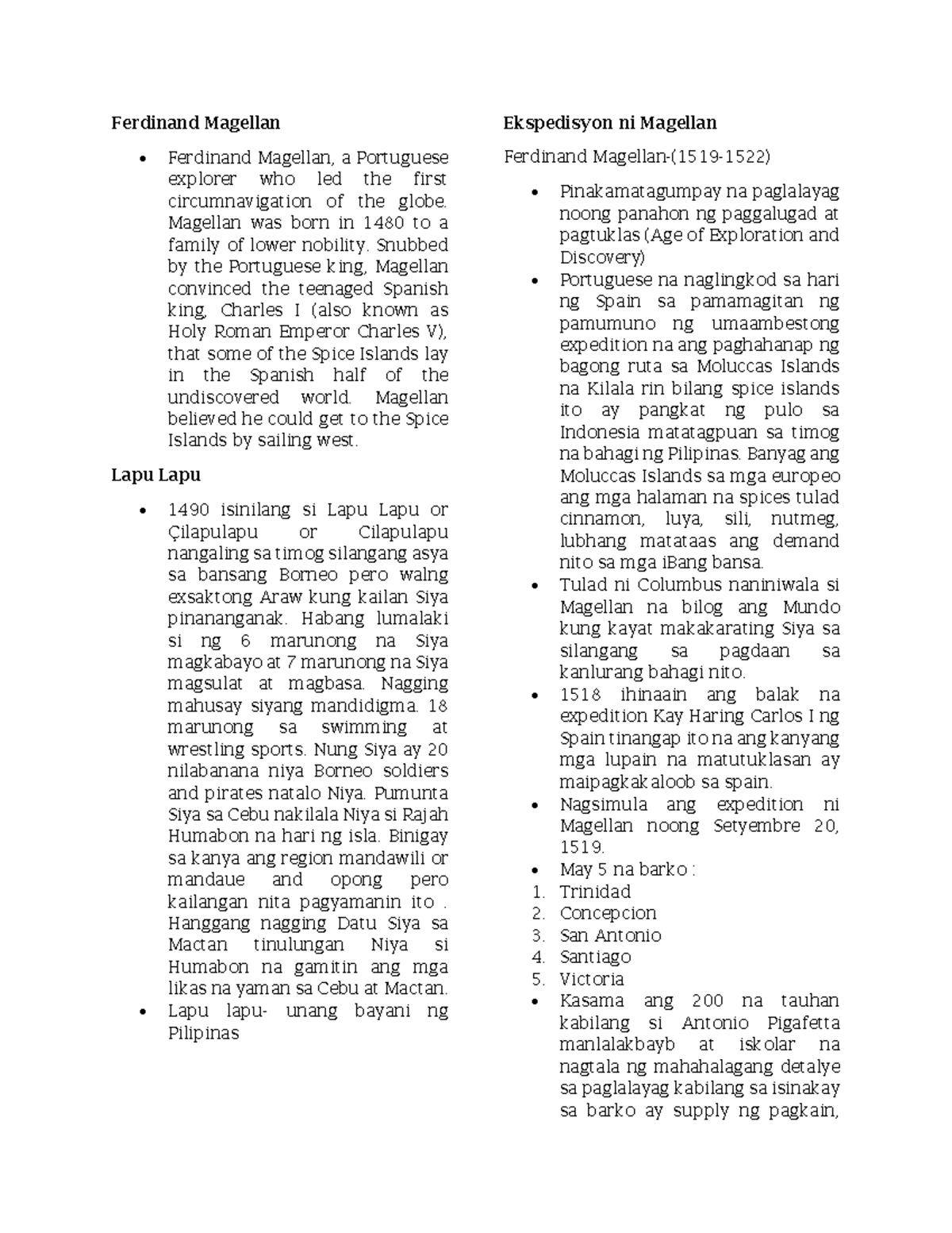 History Reviewer - Ferdinand Magellan - Ferdinand Magellan, a ...