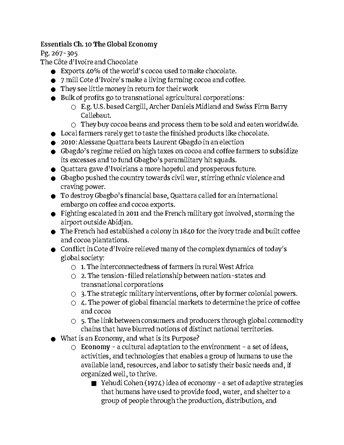 Anthropology test - I had professor Davidson, Elsa M. This is a study ...