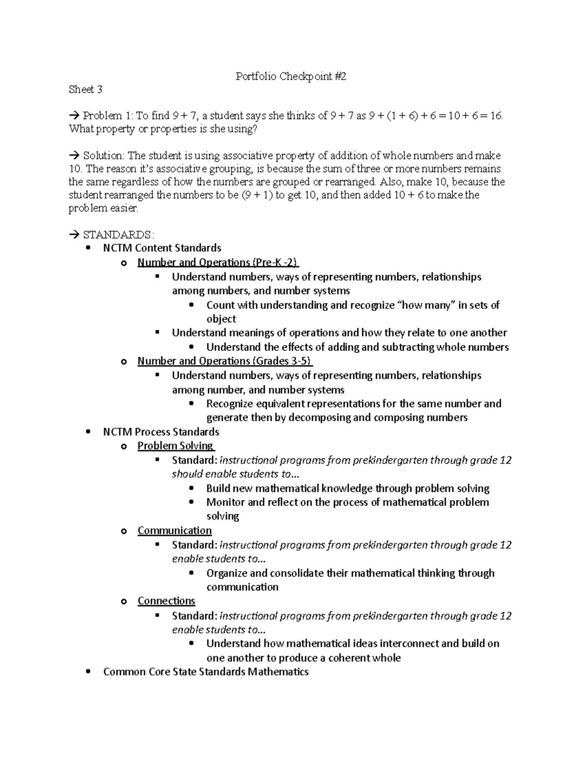 Portfolio Checkpoint #2 - What property or properties is she using ...