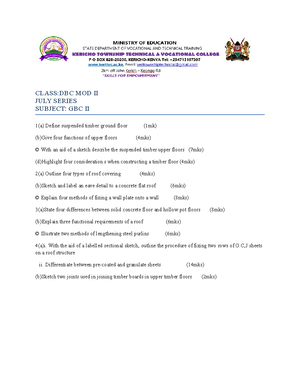 GBC Module 1 - Lecture notes for General Building and Construction for ...
