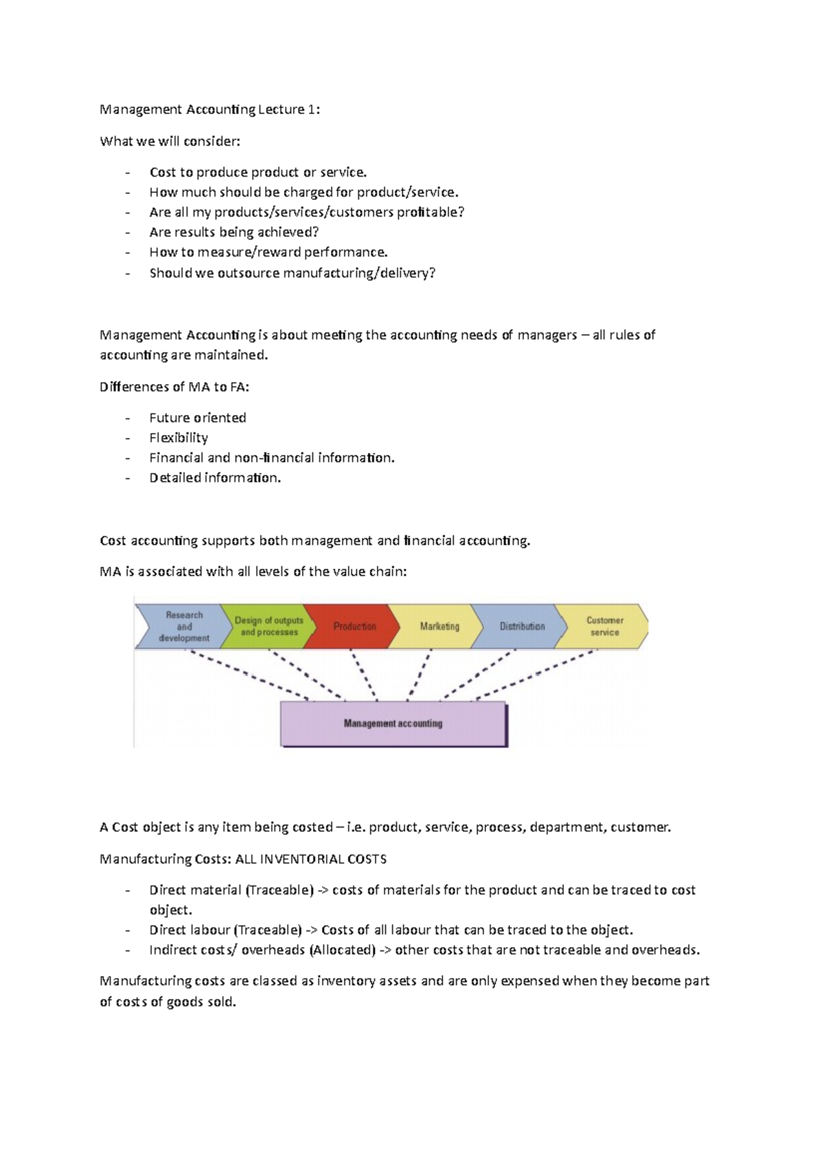 Lecture 1 Introduction to Management Accounting - AYB225 - QUT - Studocu
