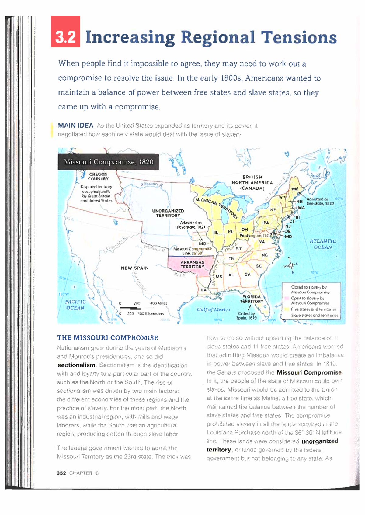 Copy of sectionalism textbook pages - Studocu