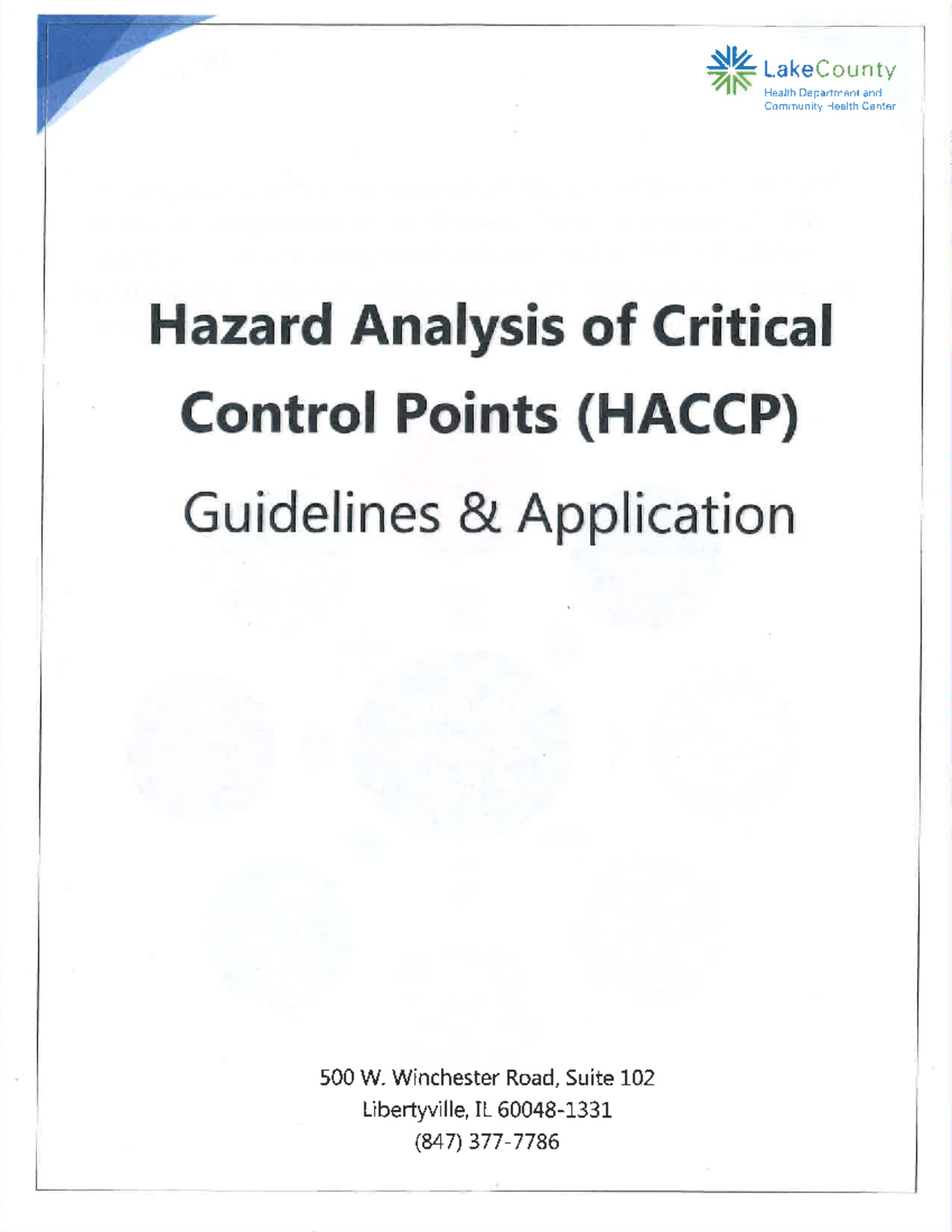 Haccp Guidelines and Applications - Past papers - Studocu