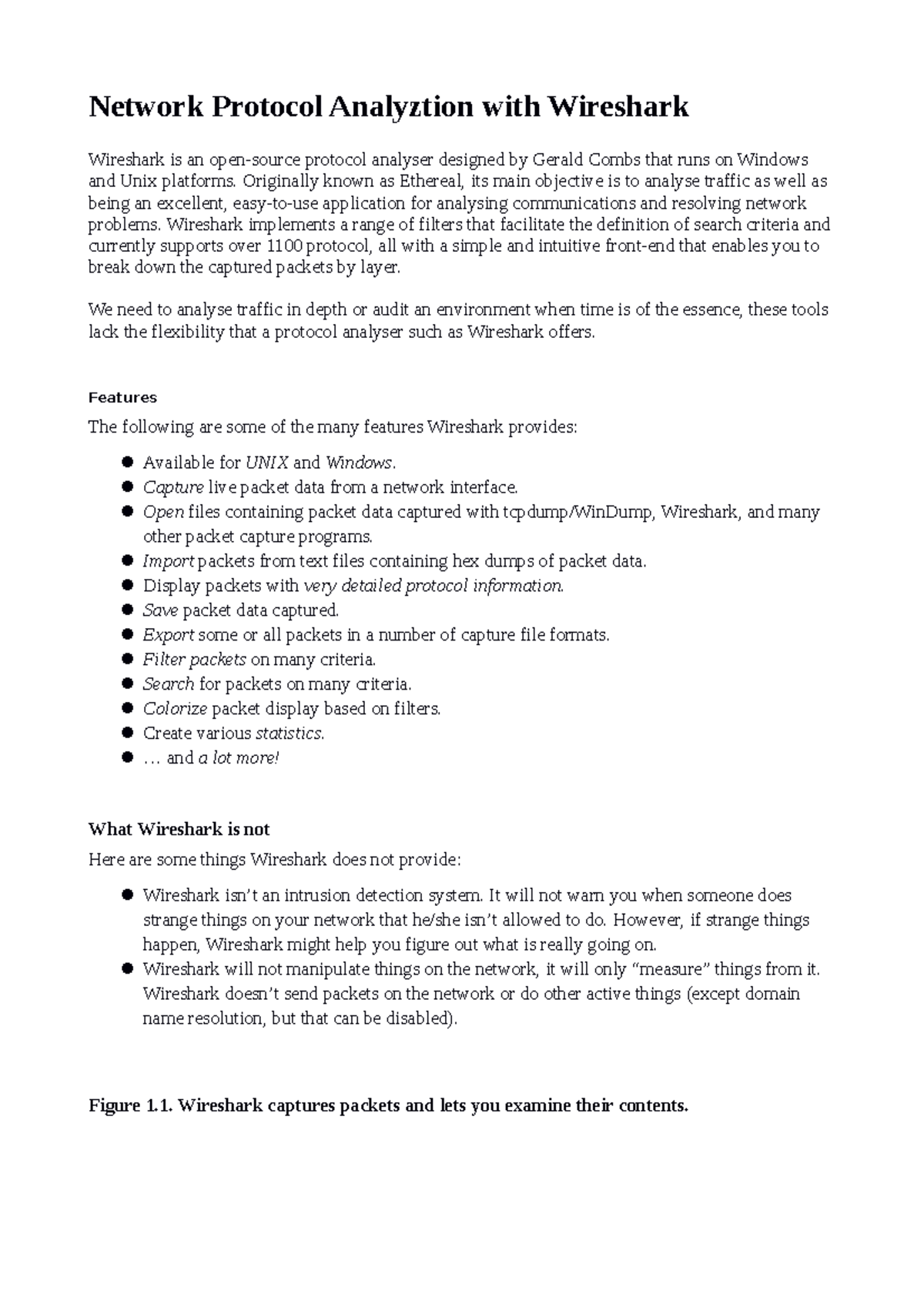 Case-study of Wireshark software for easy understanding - Network ...