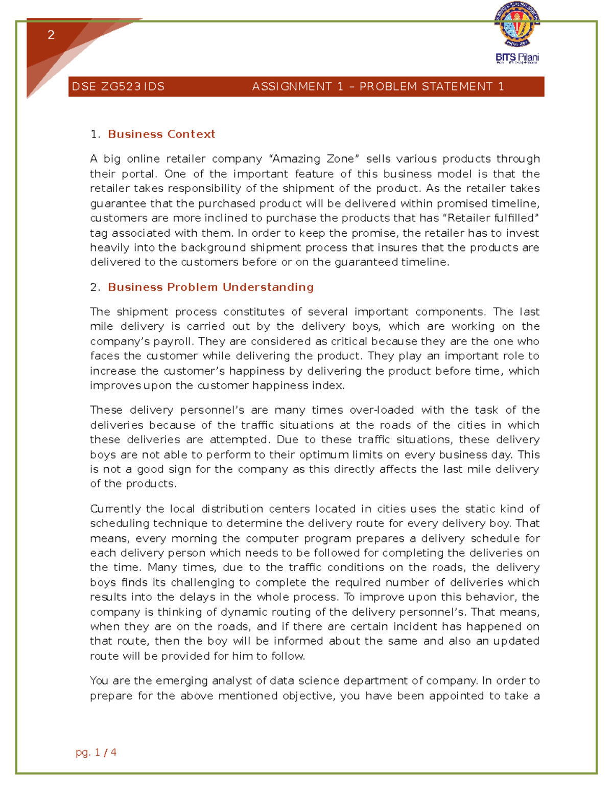 2019 Cluster-DSE-IDS A1 PS1 - DSE ZG523 IDS ASSIGNMENT 1 – PROBLEM ...