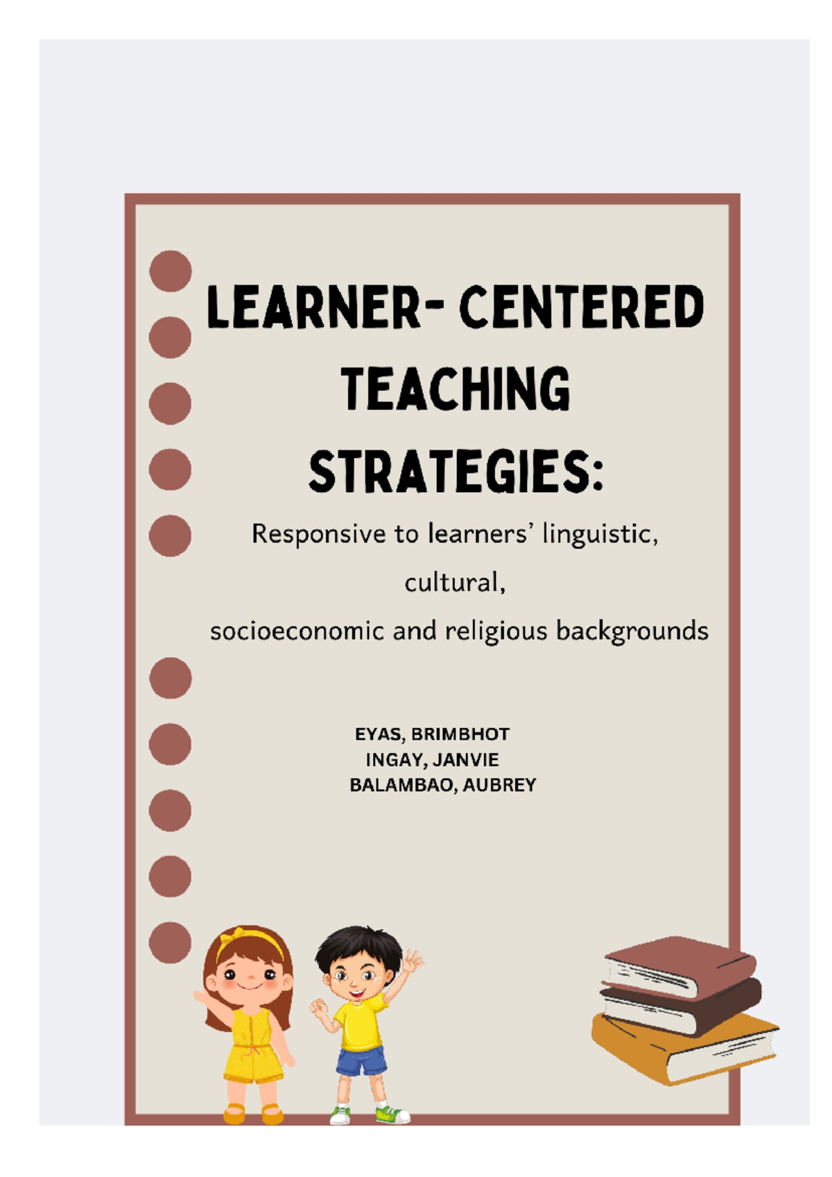 Educ 105 annotated portfolio Group 2 - Inquiry-based learning Inquiry ...