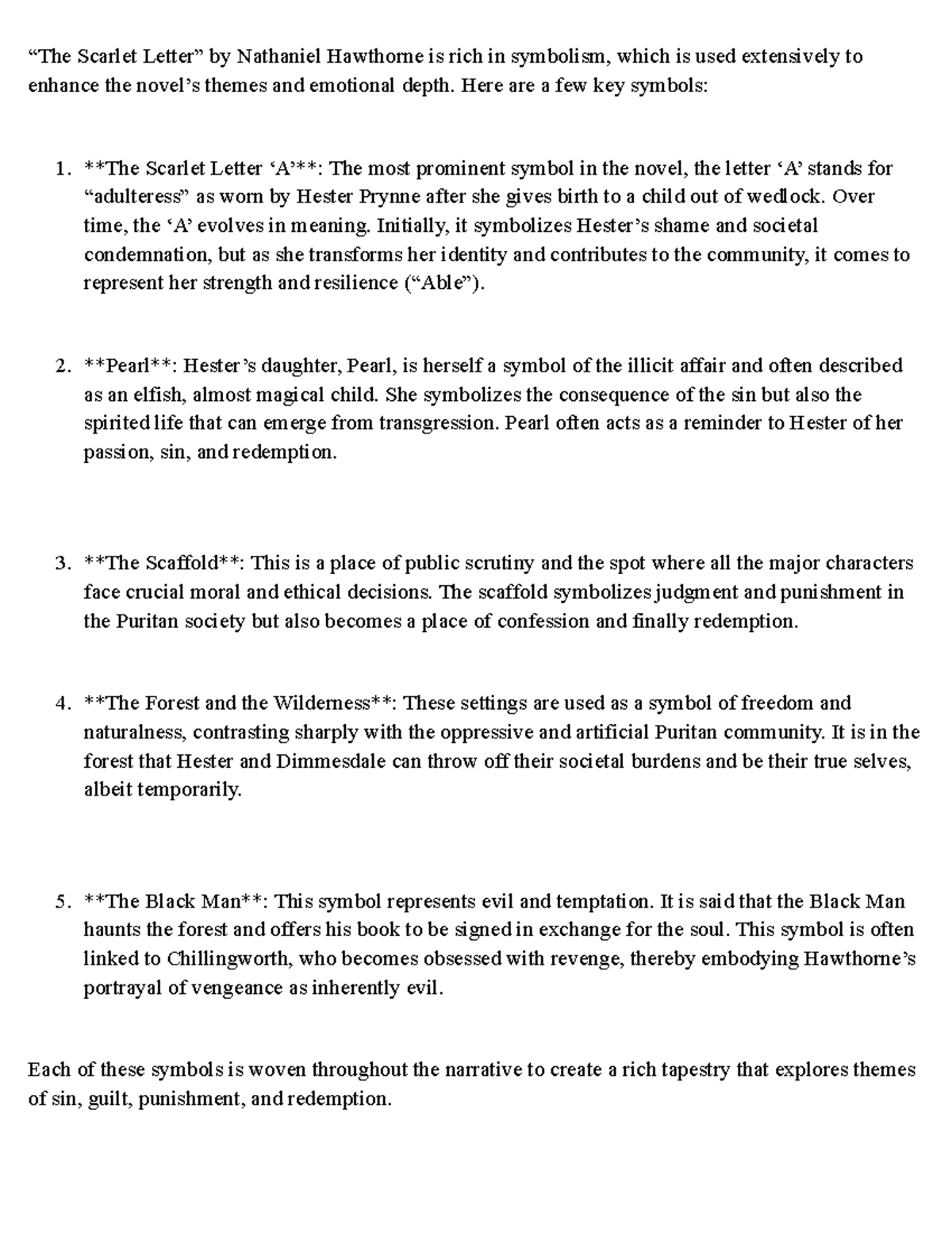 Novel Scarlett - Summary Histología texto y atlas - “The Scarlet Letter ...