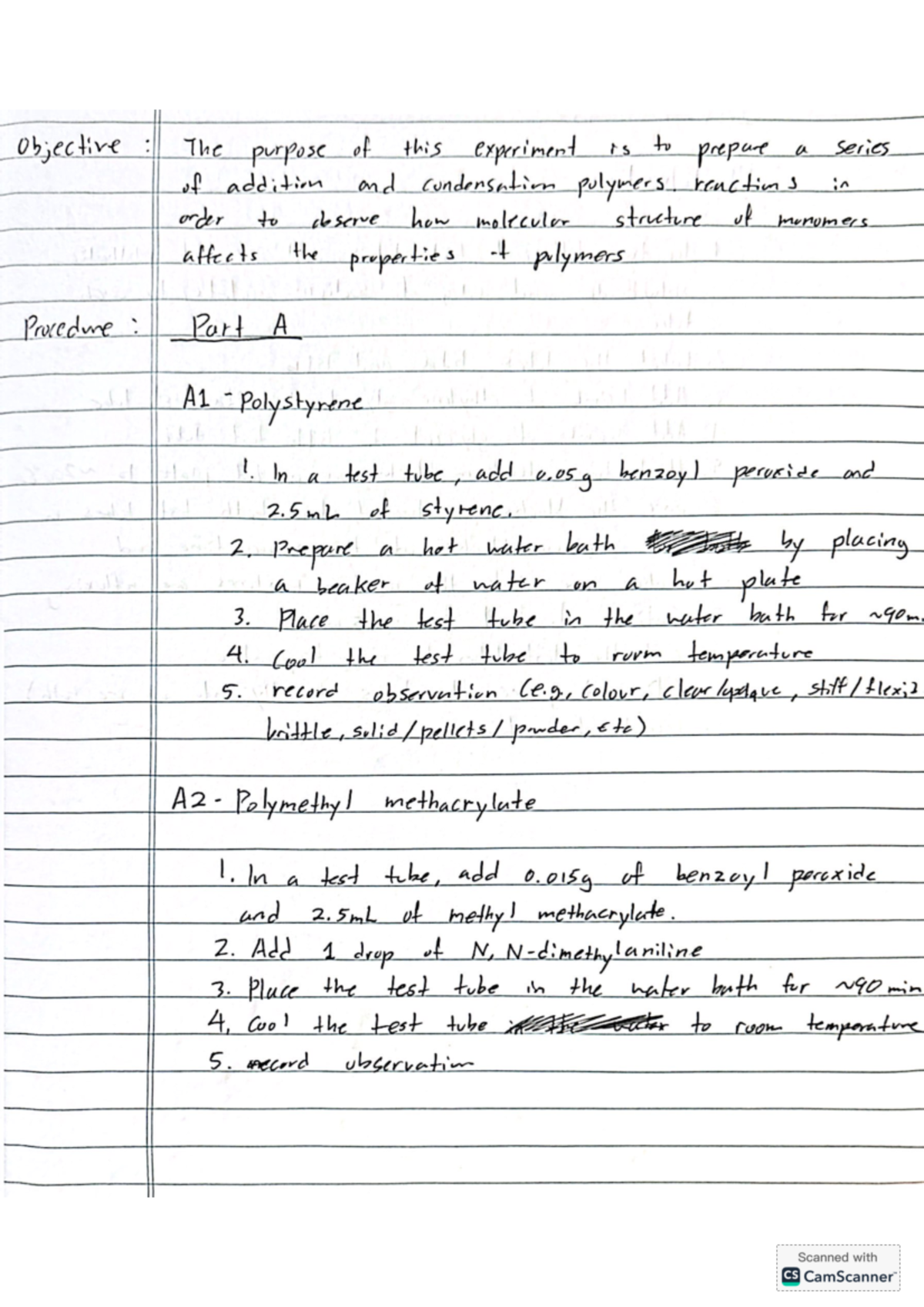 Lab1 - Lab 1 report - objective The purpose of this experiment is to prepare a series of ...