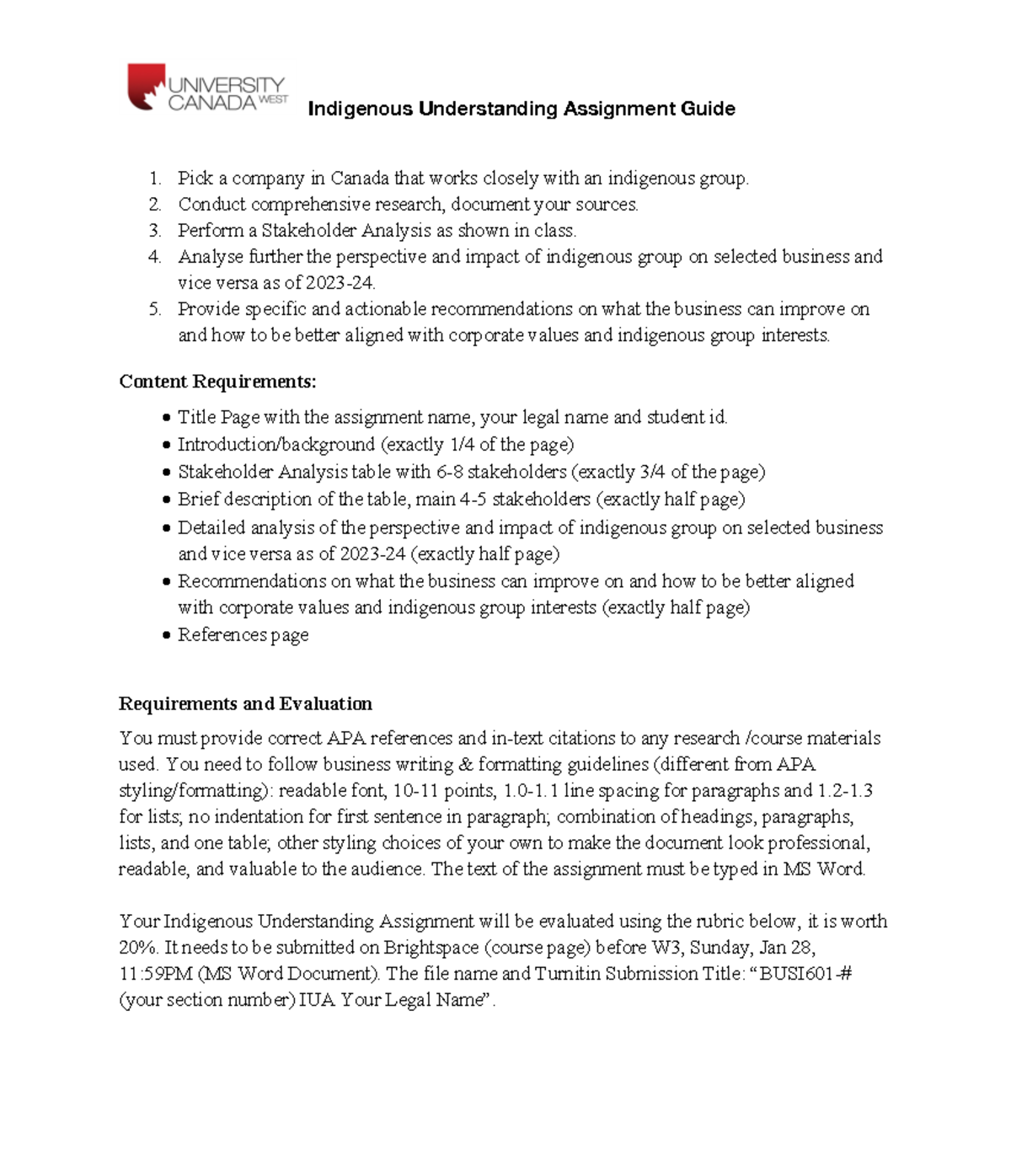 Indigenous Understanding Assignment - Conduct comprehensive research ...