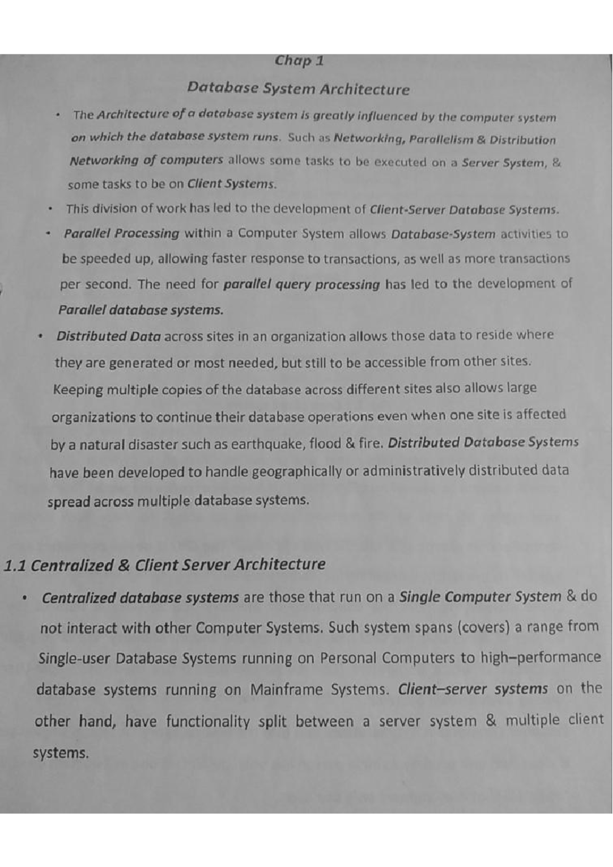 Dbms unit 2 - Advances in DBMS - Studocu
