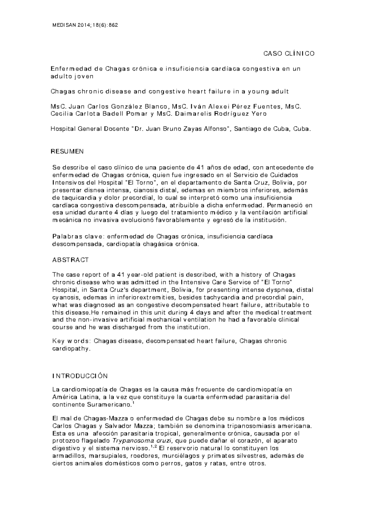 San17614 - buebo - CA SO CLÍ N I CO En f e r m e d a d d e Ch a g a s ...