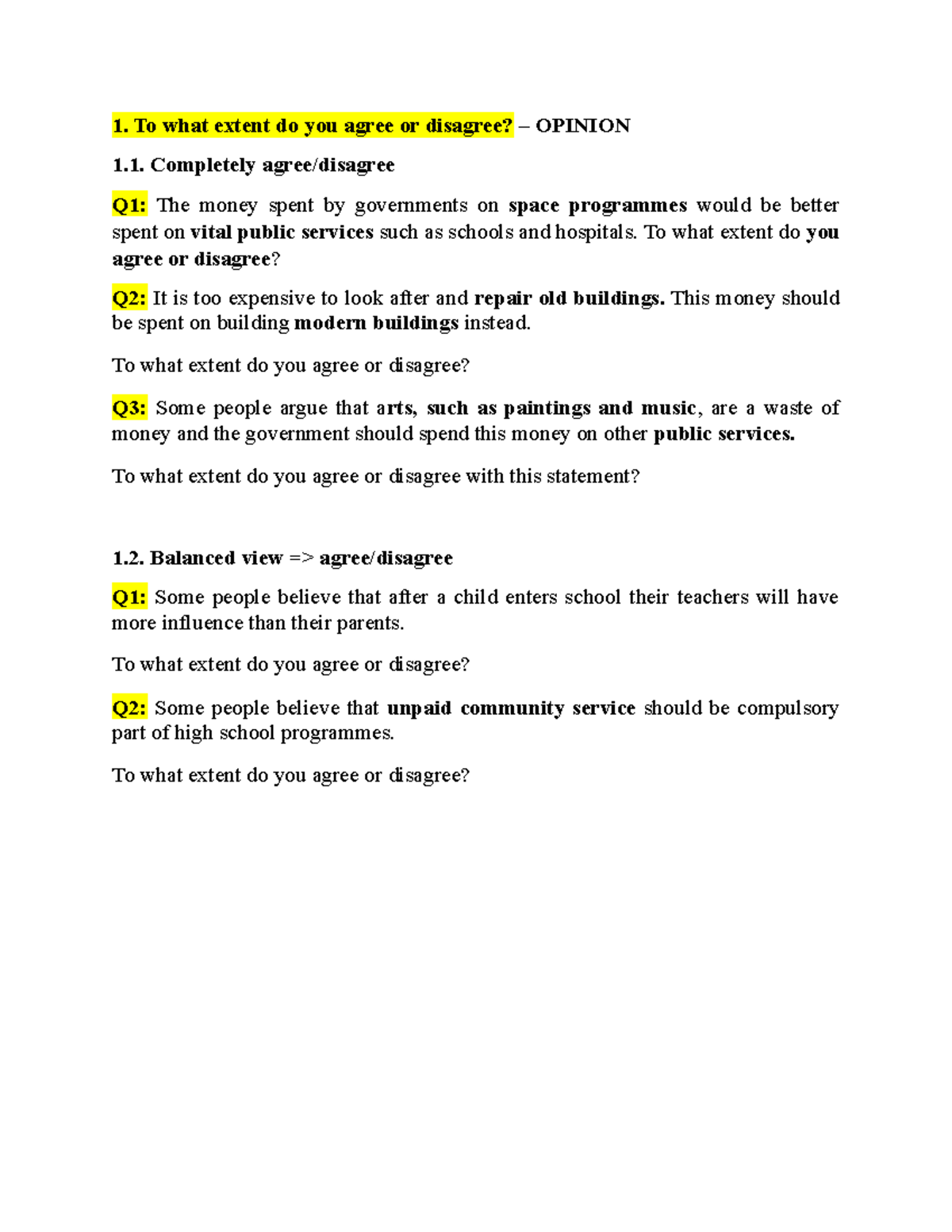 Templates to write essay - To what extent do you agree or disagree ...