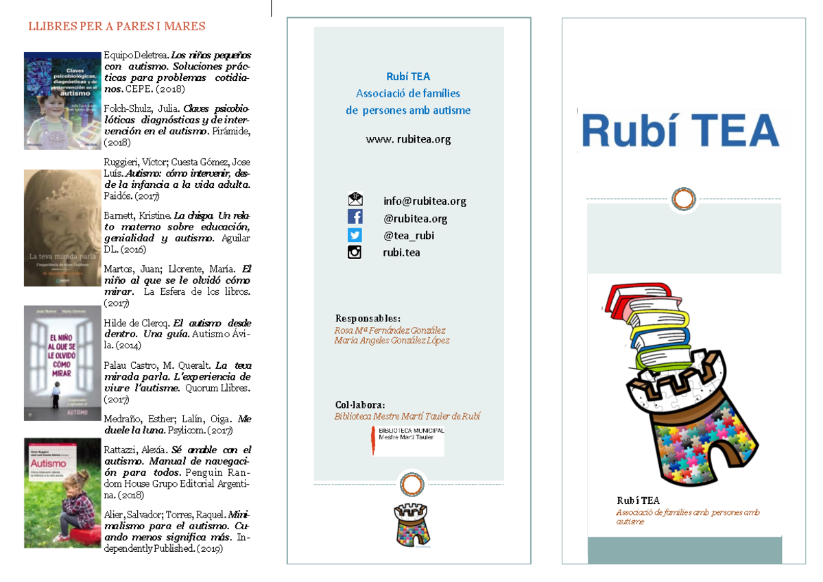 Rubi-tea-2019 - Ksjdjj - Rubí TEA Associació de famílies de persones ...