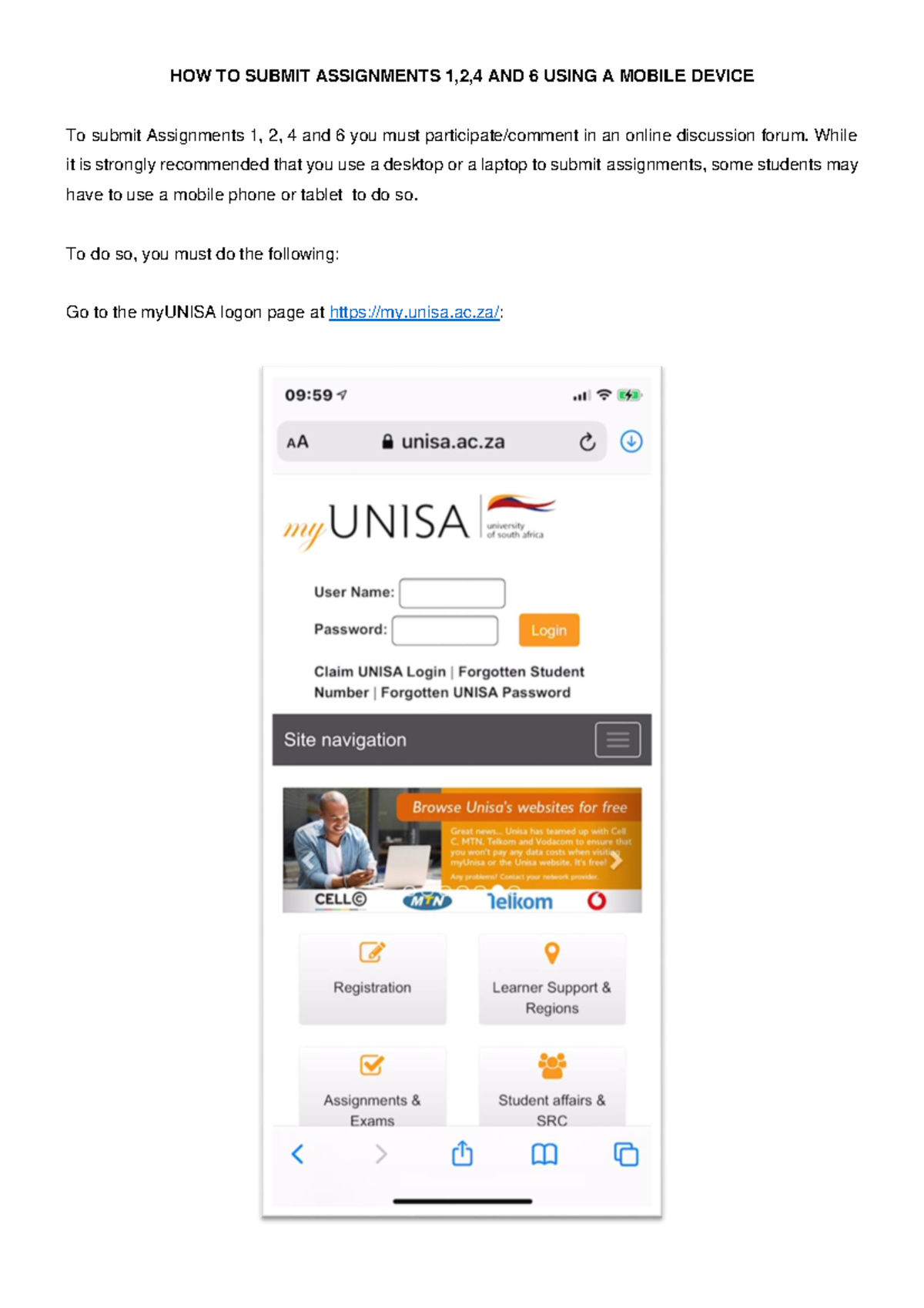 HOW TO Submit Assignments 1,2,4 AND 6 Using A Mobile Device very important - HOW TO SUBMIT - Studocu
