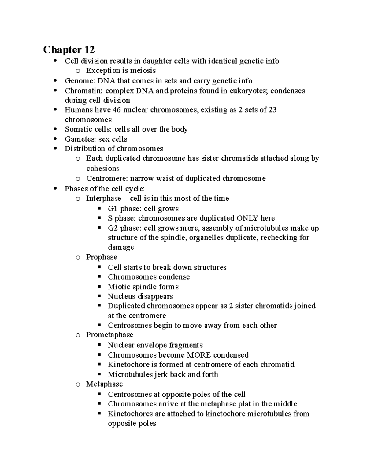 Chapter 12 and 15 study guide BIO-181 - BIO-181 - GCU - Studocu