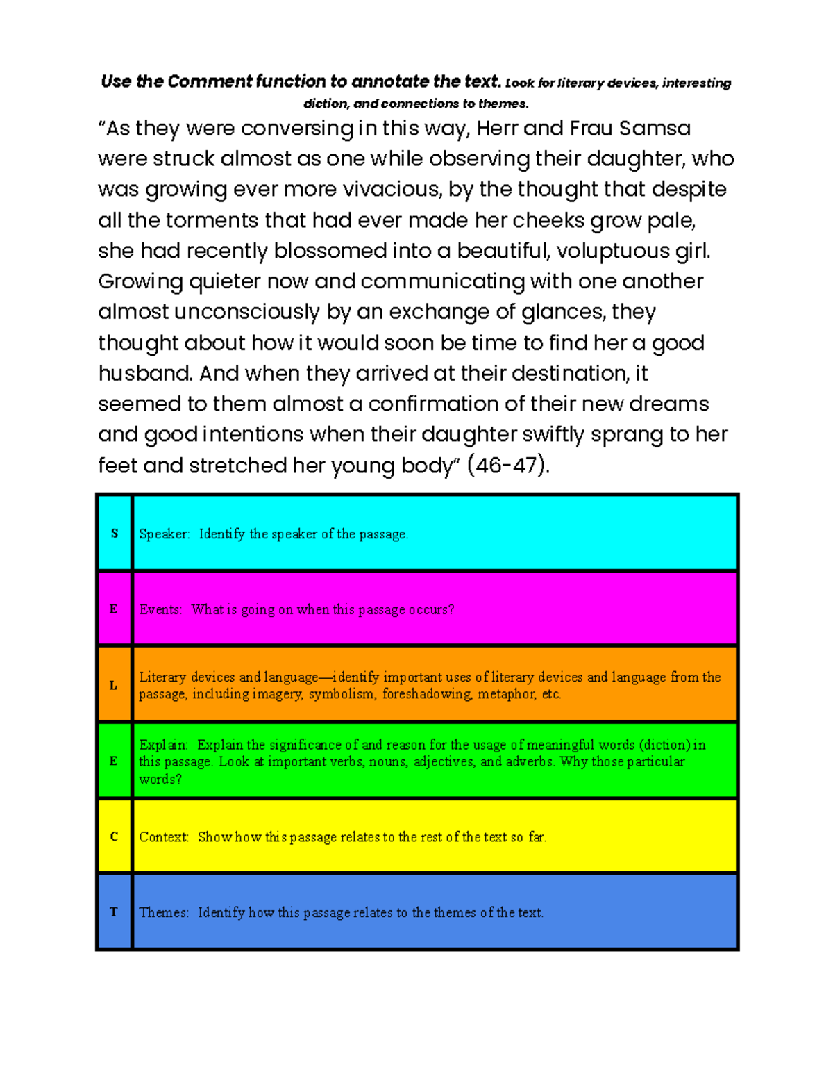 2 15 3 - aaa - Use the Comment function to annotate the text. Look for ...