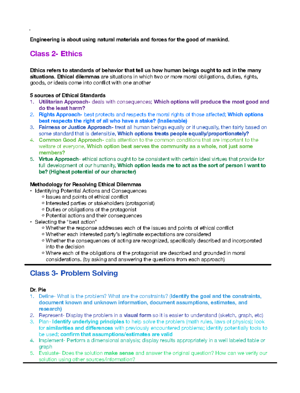 FE Final EXAM Study Guide - Engineering is about using natural ...