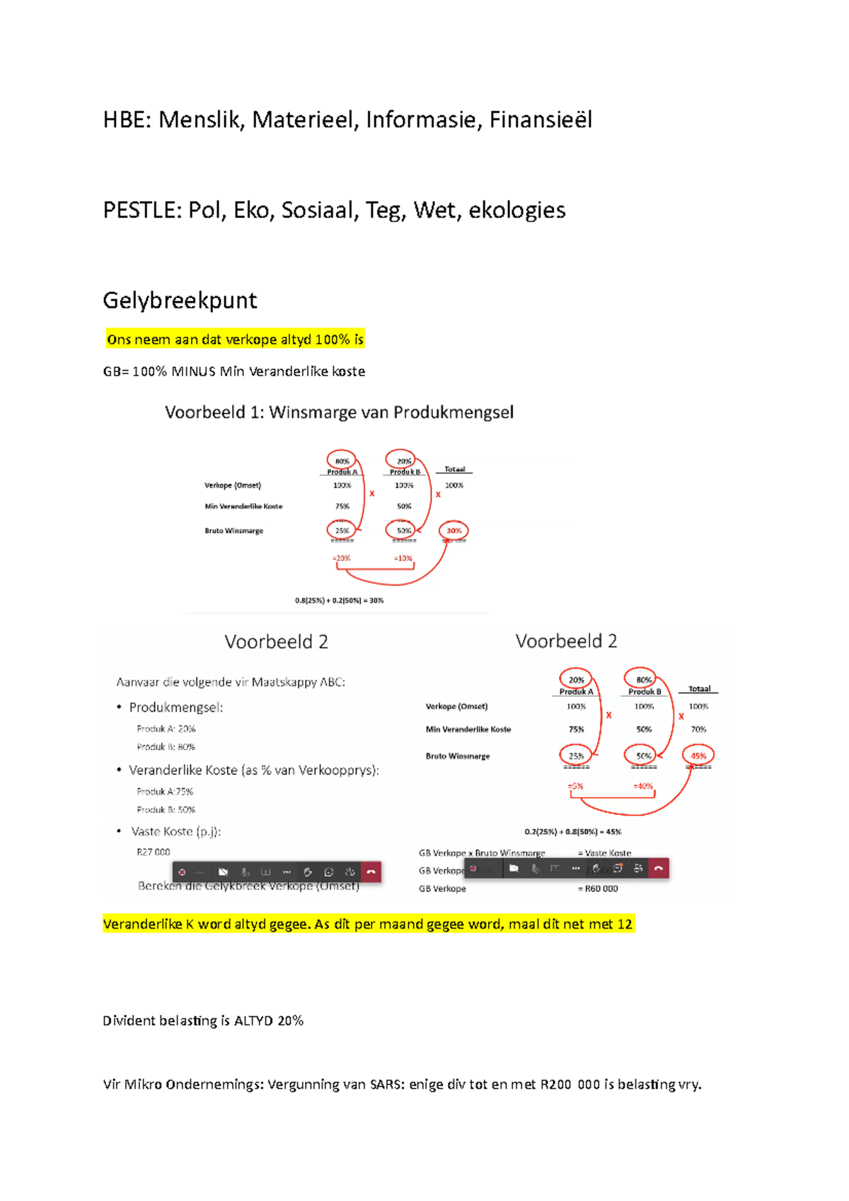 Notas 6 - Just what I did in class. Basic notes, etc. Not totally ...