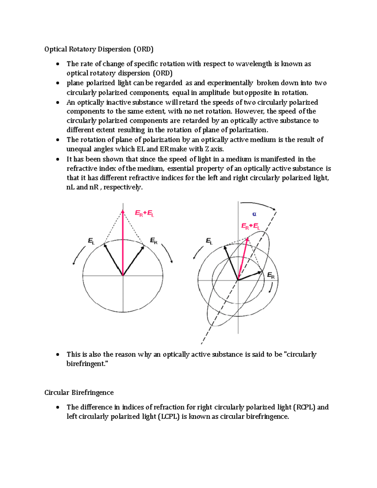 Optical Rotatory Dispersion - An optically inactive substance will ...