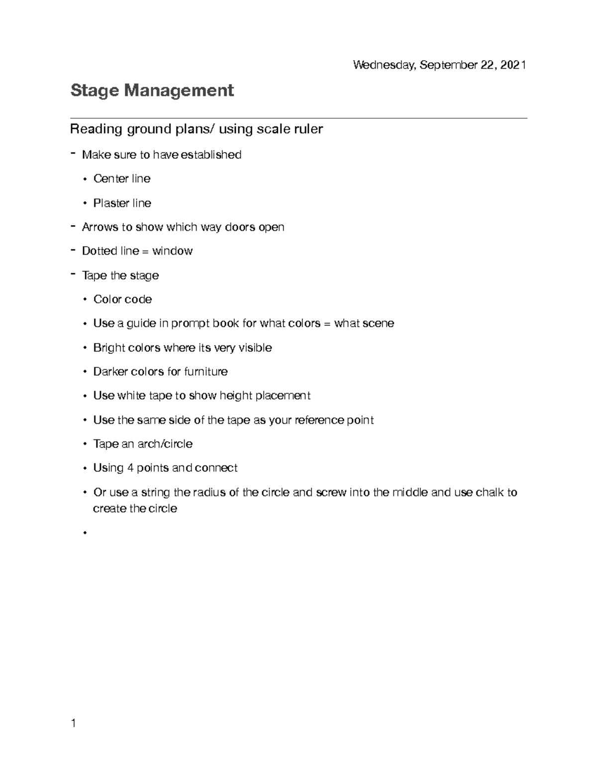 Reading ground plans: scale ruler - Wednesday, September 22, 2021 Stage ...