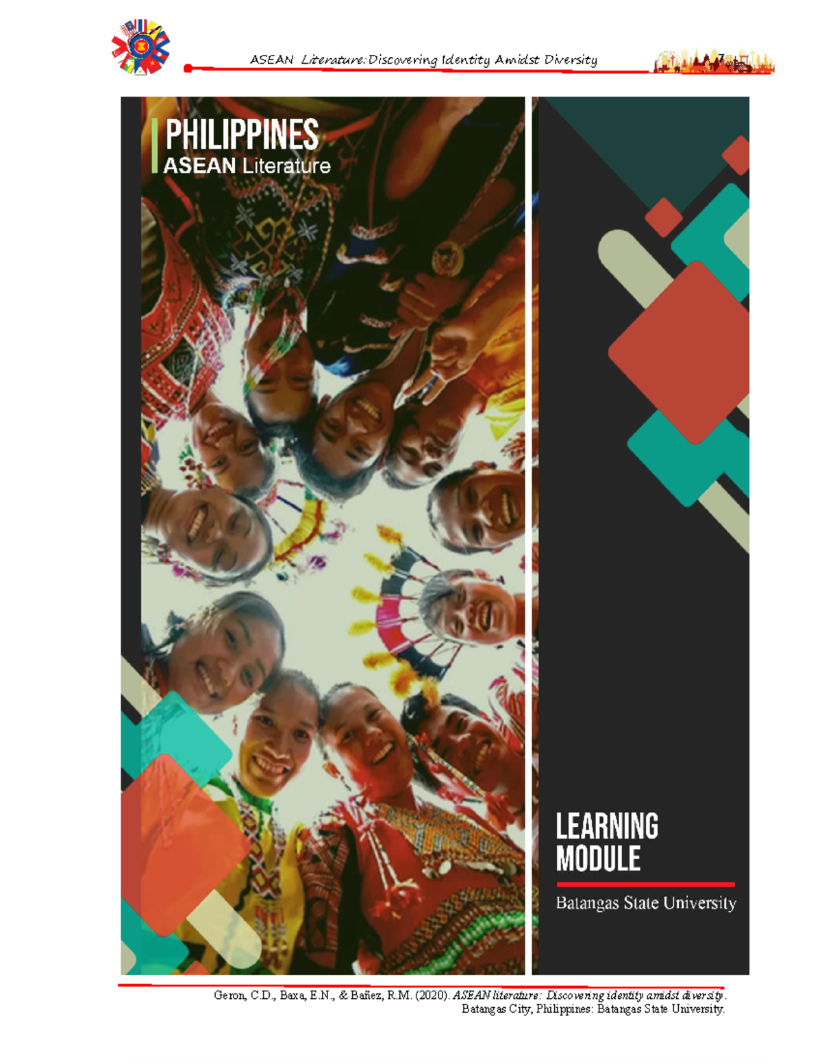 ASEAN Literature Module - Geron, C., Baxa, E., & Bañez, R. (2020 ...