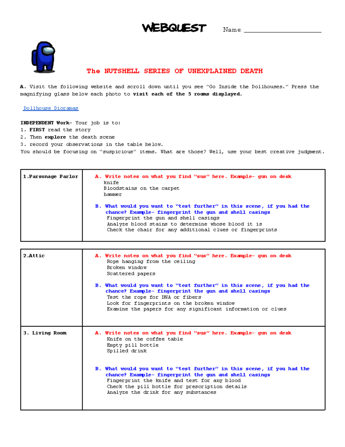 Copy of Nutshell Series - WEBQUEST Name: _________________________ The ...