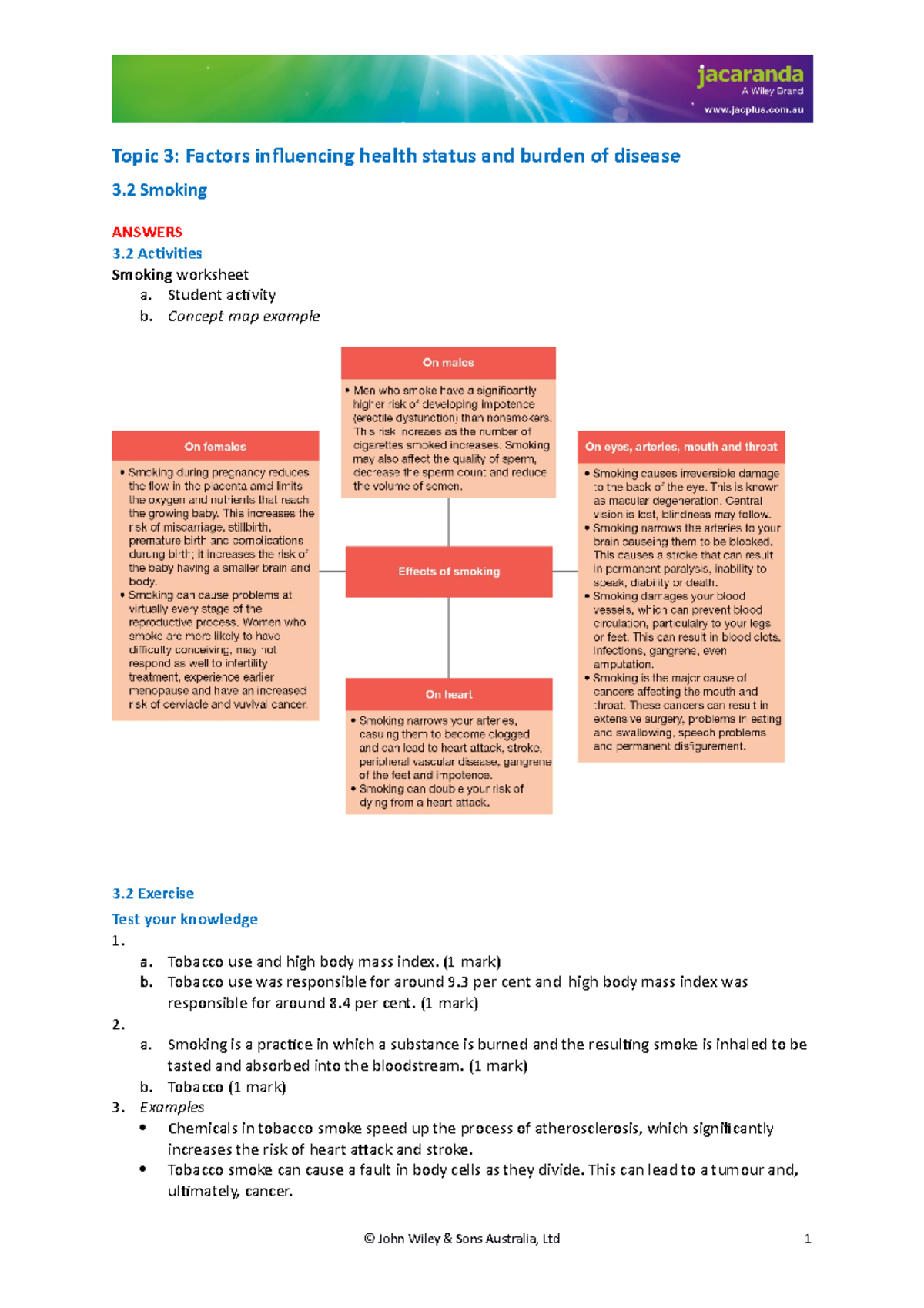 Sar-0215 - notes - 3 Smoking ANSWERS 3 Activities Smoking worksheet a ...