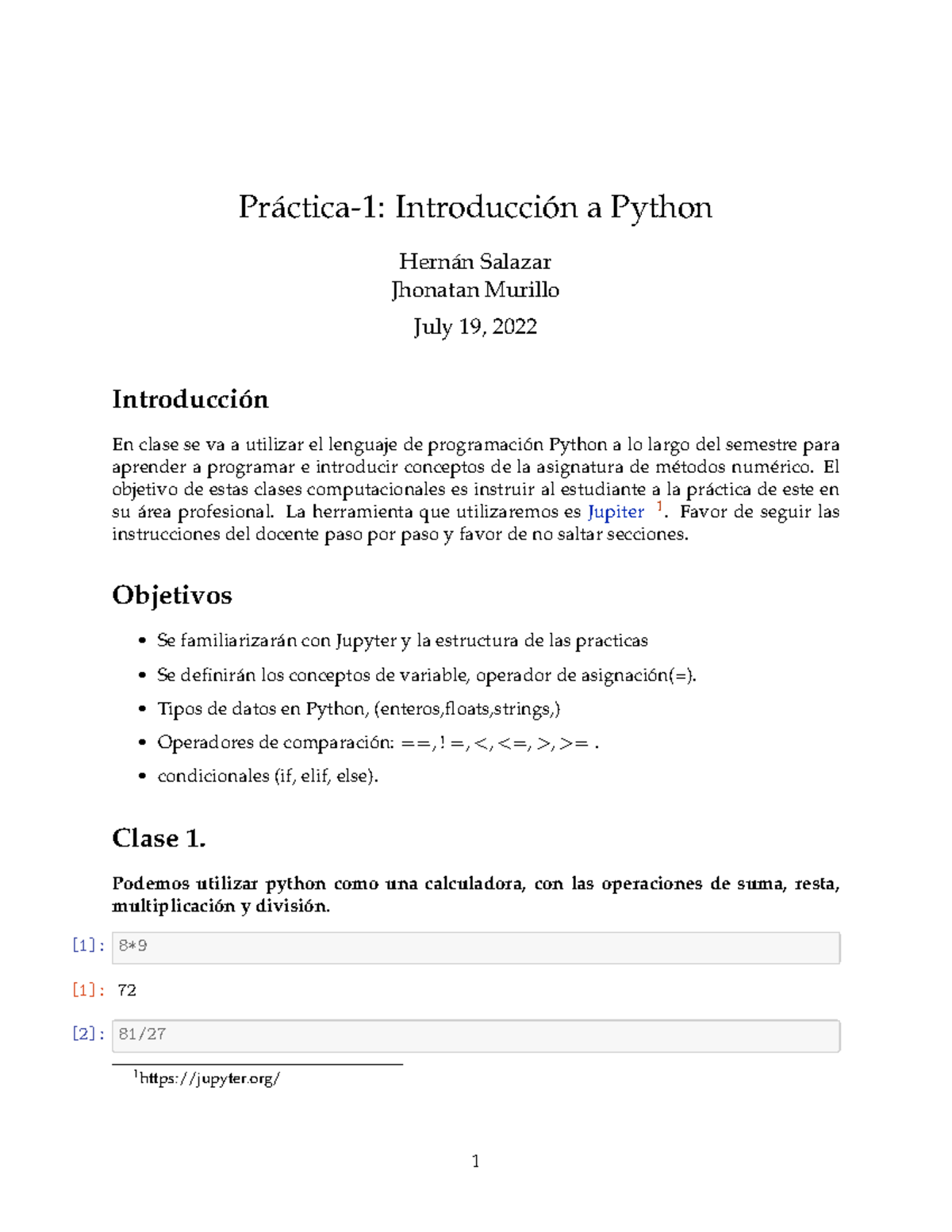 Texto guia de implementacion computacional metodos numericos 1 - Práctica-1: Introducción a ...