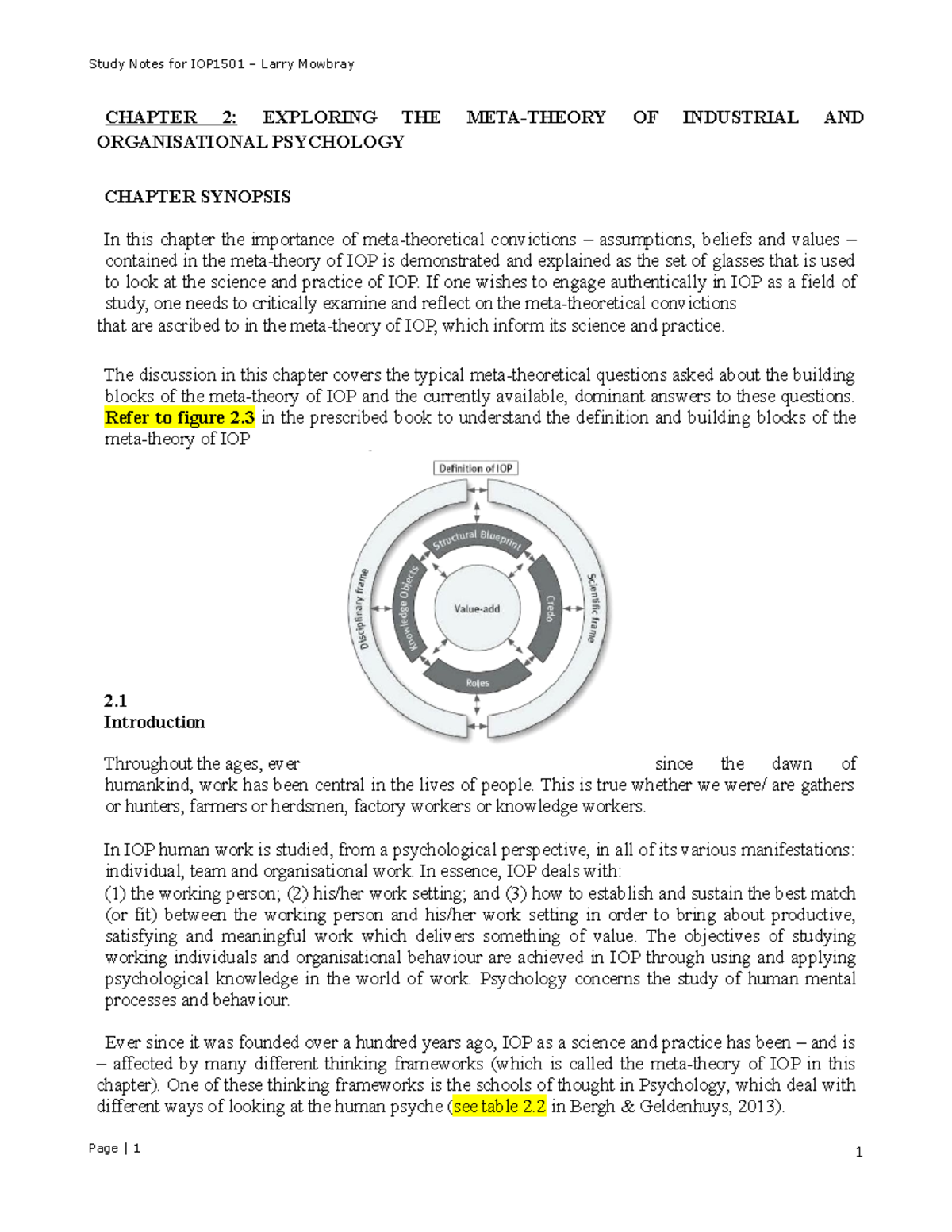 Chapter 2 - CHAPTER 2: EXPLORING THE META-THEORY OF INDUSTRIAL AND ...